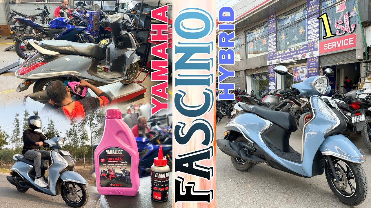 Yamaha Fascino 1st service Cost with Bill 💸 Must watch before buying ...