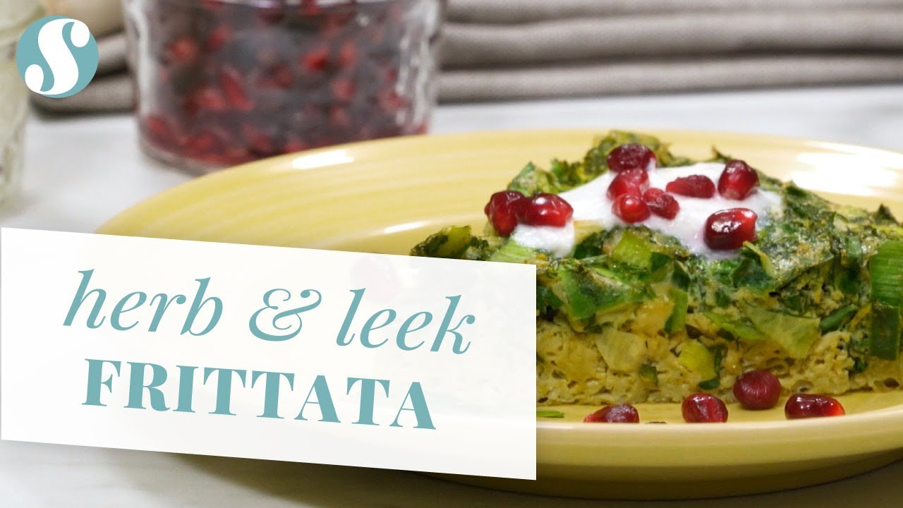 Persian Herb and Leek Frittata - YouTube
