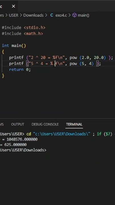 C'EST SIMPLE LA PROGRAMMATION EN C | CALCUL DE PUISSANCE | VOICI LA PREUVE - YouTube