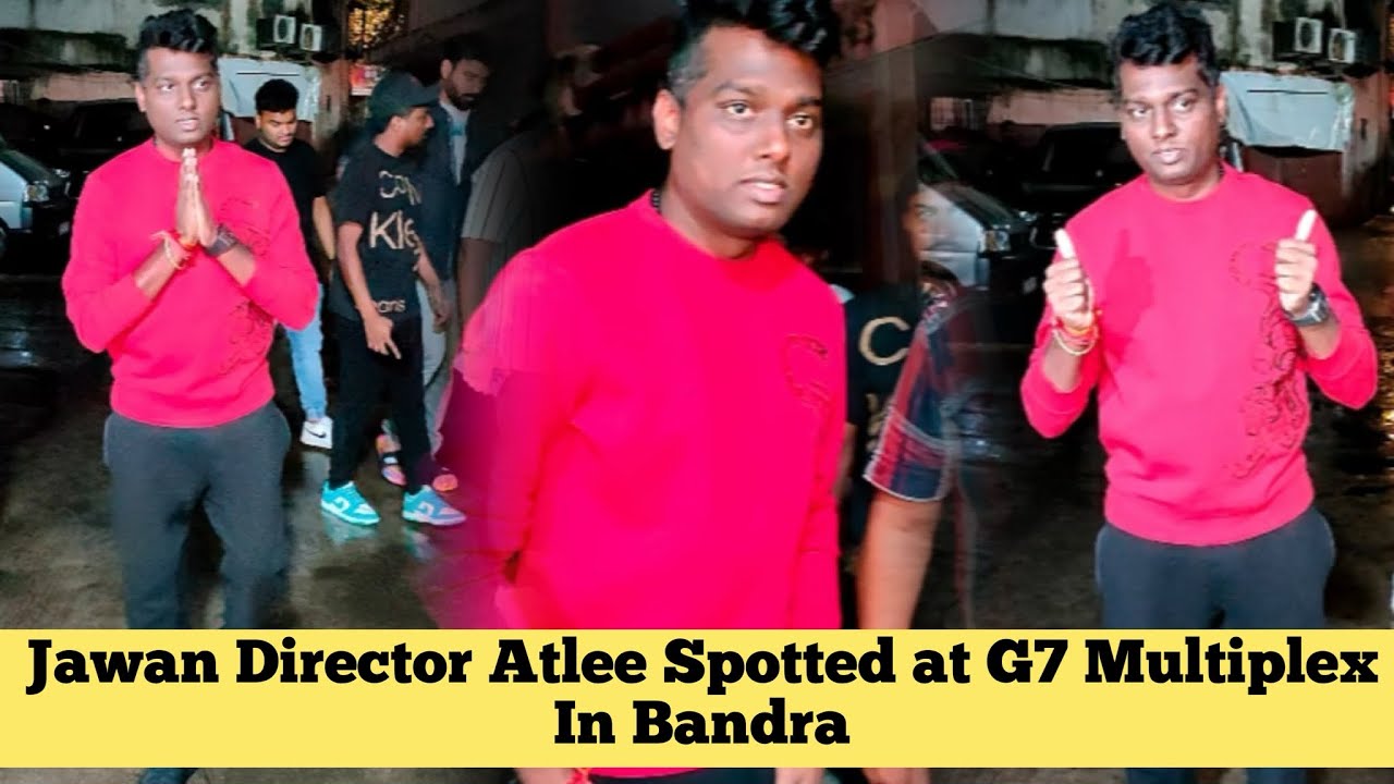 When Jawan Movie Director Atlee Arrives at G7 Multiplex In Bandra for ...