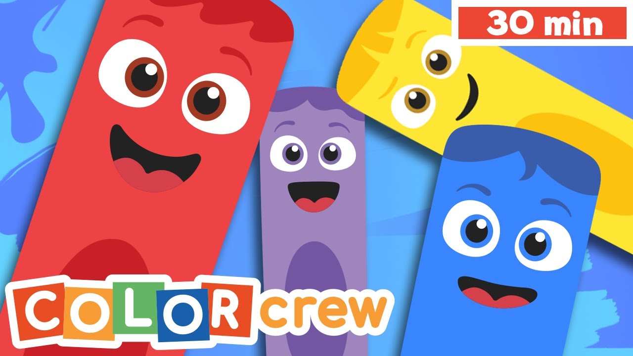 Toddler Learning Videos w Color Crew - 30 minutes | @BabyFirst Learn ...
