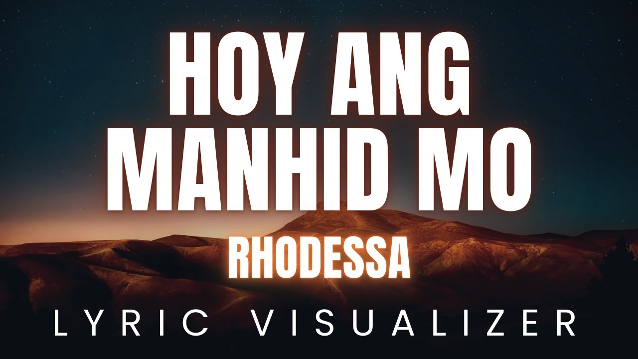rhodessa - hoy ang manhid mo | LYRIC VISUALIZER Version - YouTube