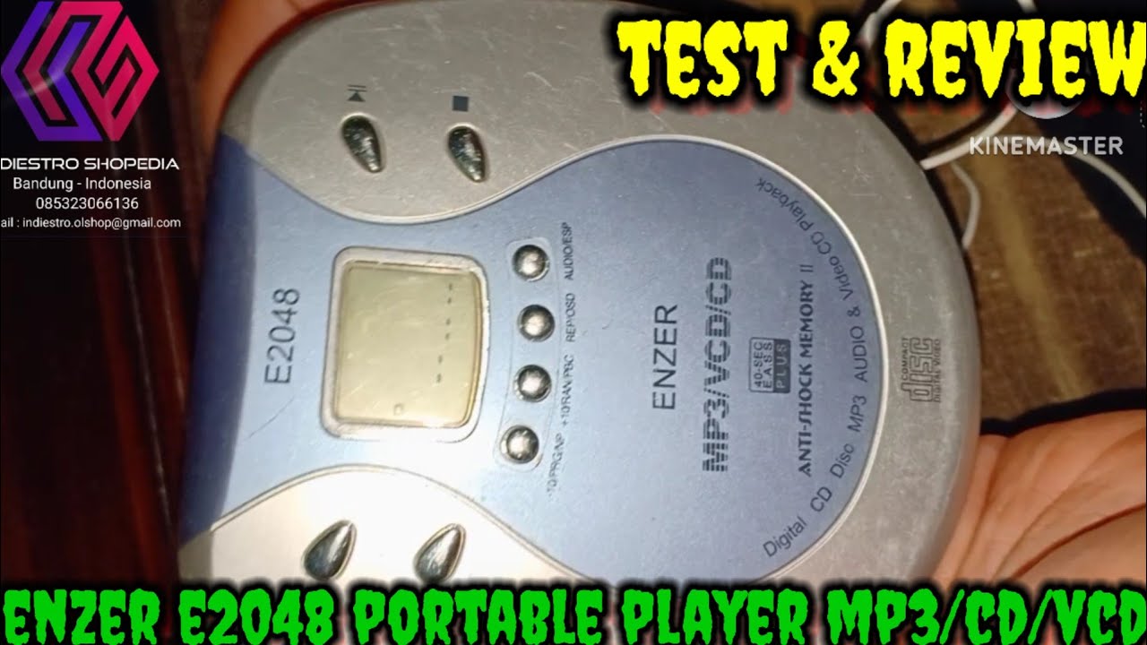 Test & Review Enzer E2048 Portable Player MP3/CD/VCD Discman Minus ...