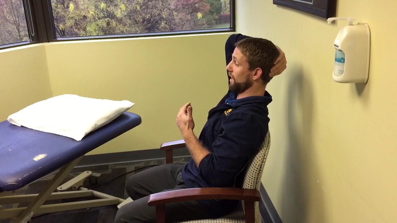 Deep Neck Flexor Activation Seated - YouTube