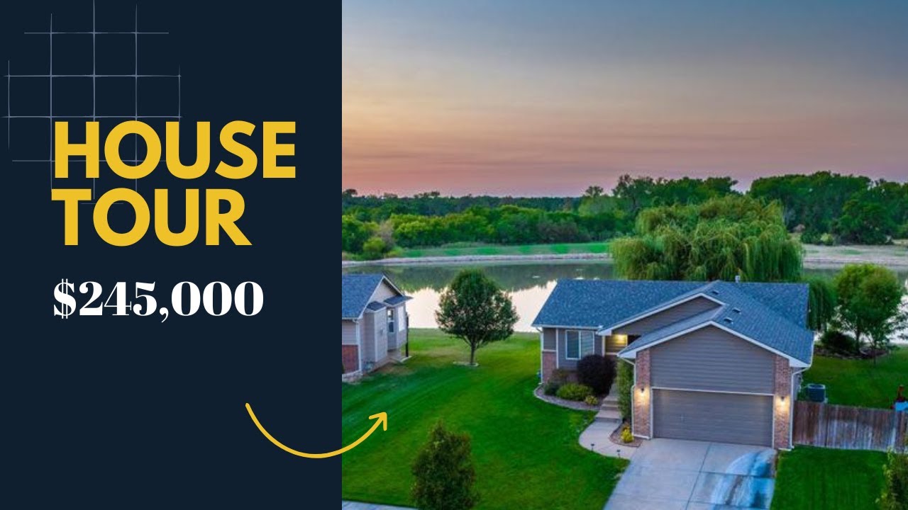 Tour this $245,000 home with spectacular water views in Wichita, Kansas ...