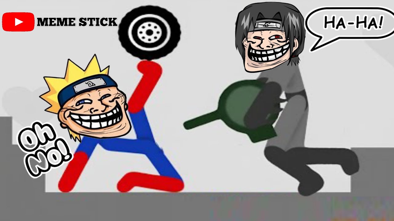 Memes vs Stickman funny video !!! Stickman Dismounting compilation best ...