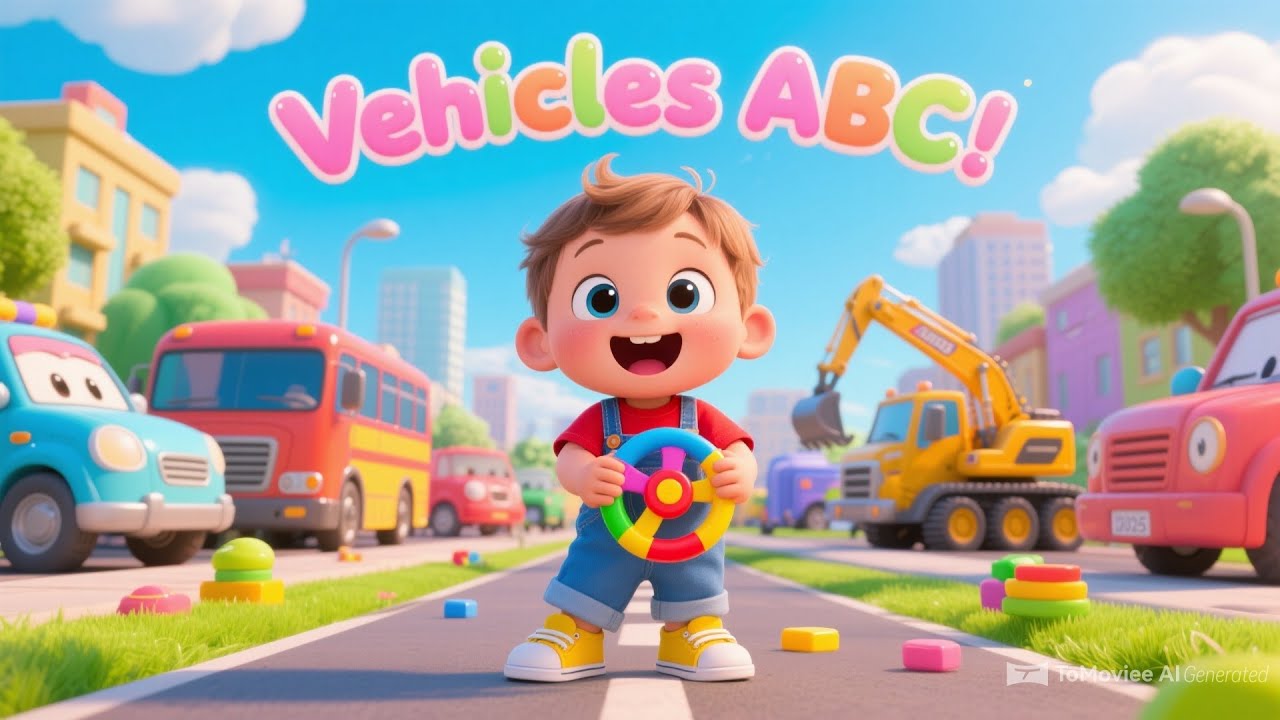 Vehicles Alphabet Song | Learn ABCs with Fun Cars, Trucks & More! - YouTube