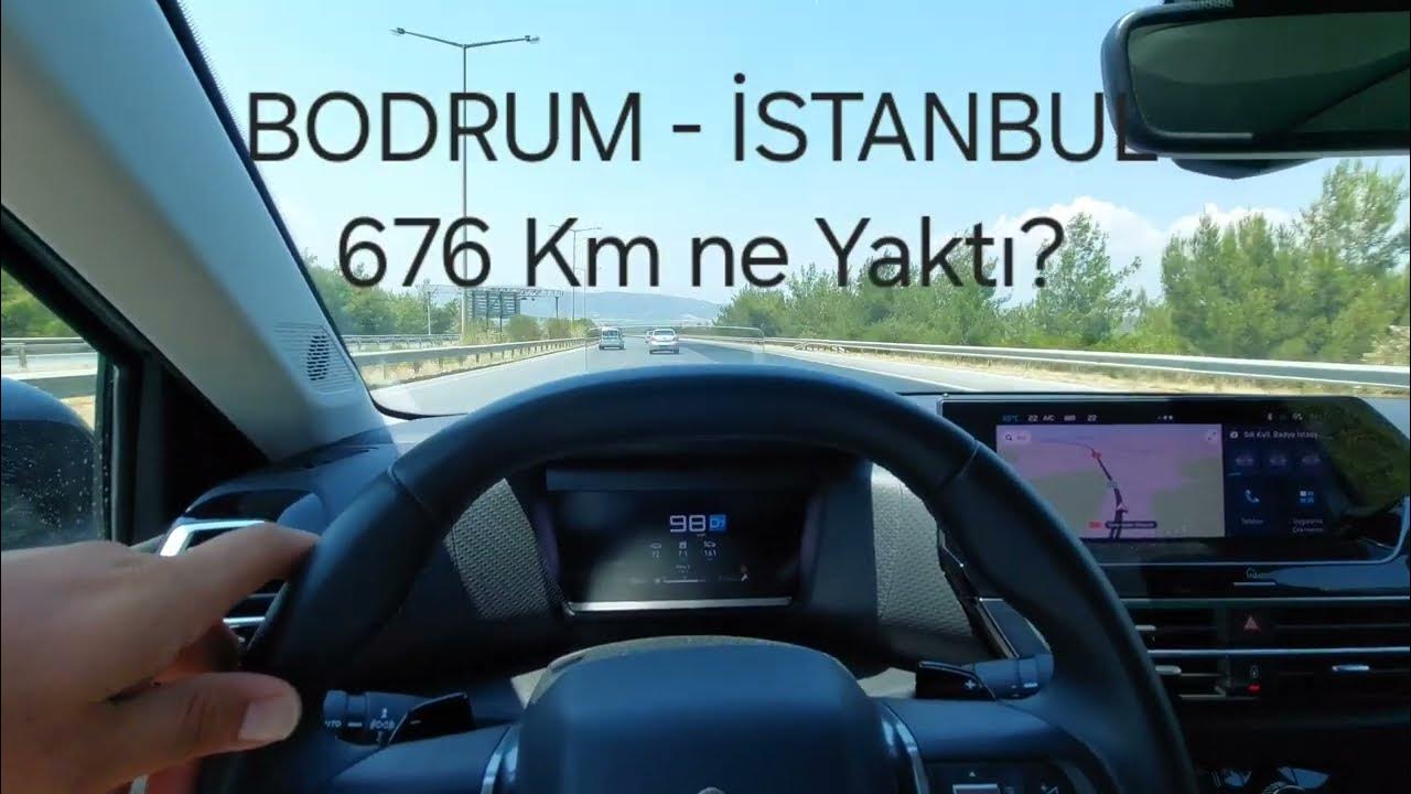 Citroen C4 / C4X Bodrum - İstanbul Arası 676 Km de ortalama 140-150 km ...