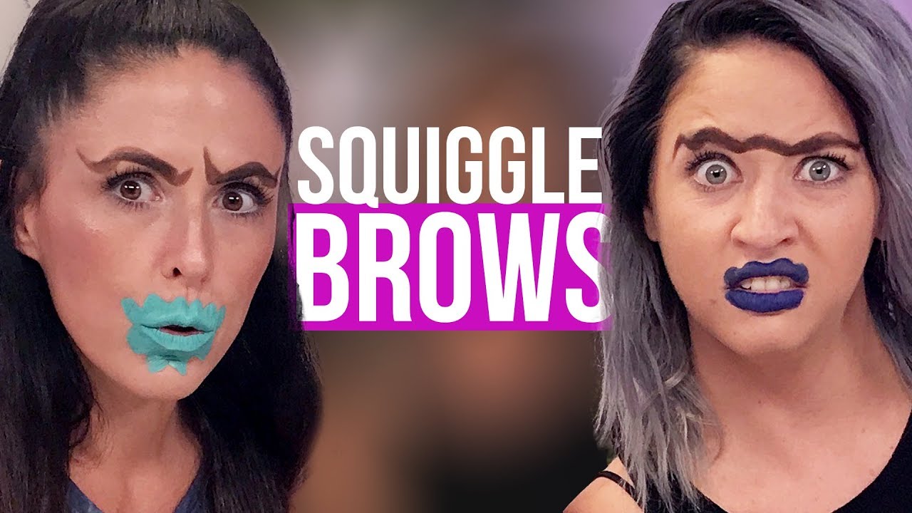 ATTEMPTING SQUIGGLY BROWS FROM INSTAGRAM (Beauty Break) - YouTube