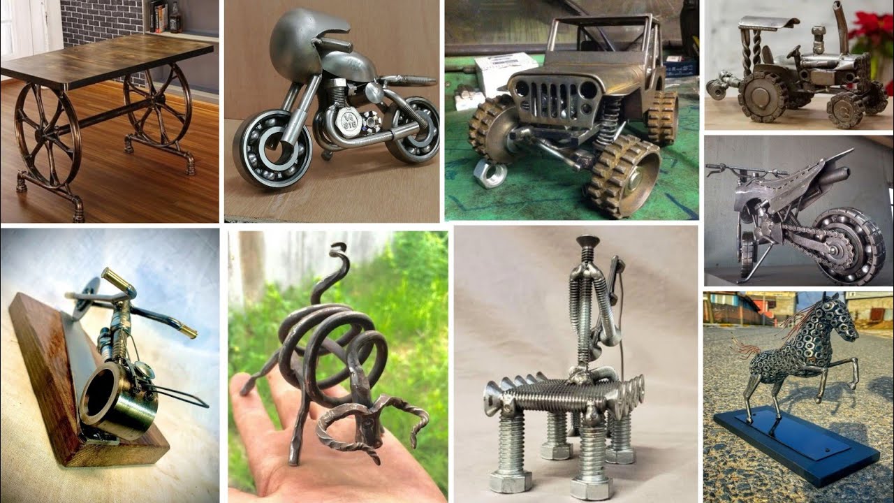 The magic of recycled materials using //Scrap metal things | Metal art ...