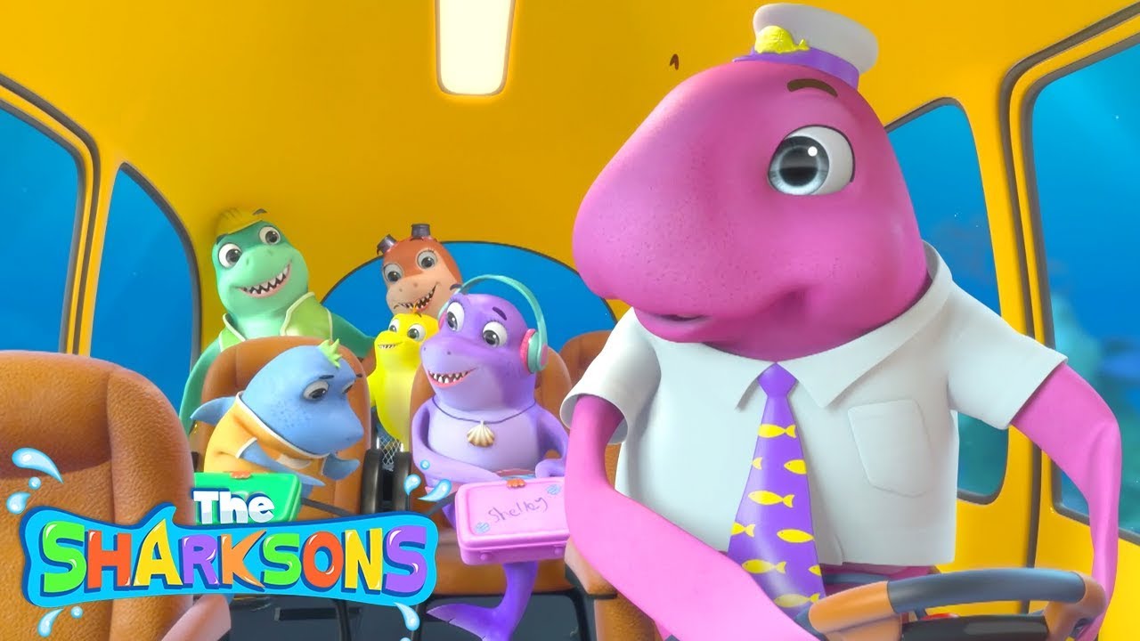 Old McDugong Had A Bus | Sharksons | Cartoons for kids | Songs For ...