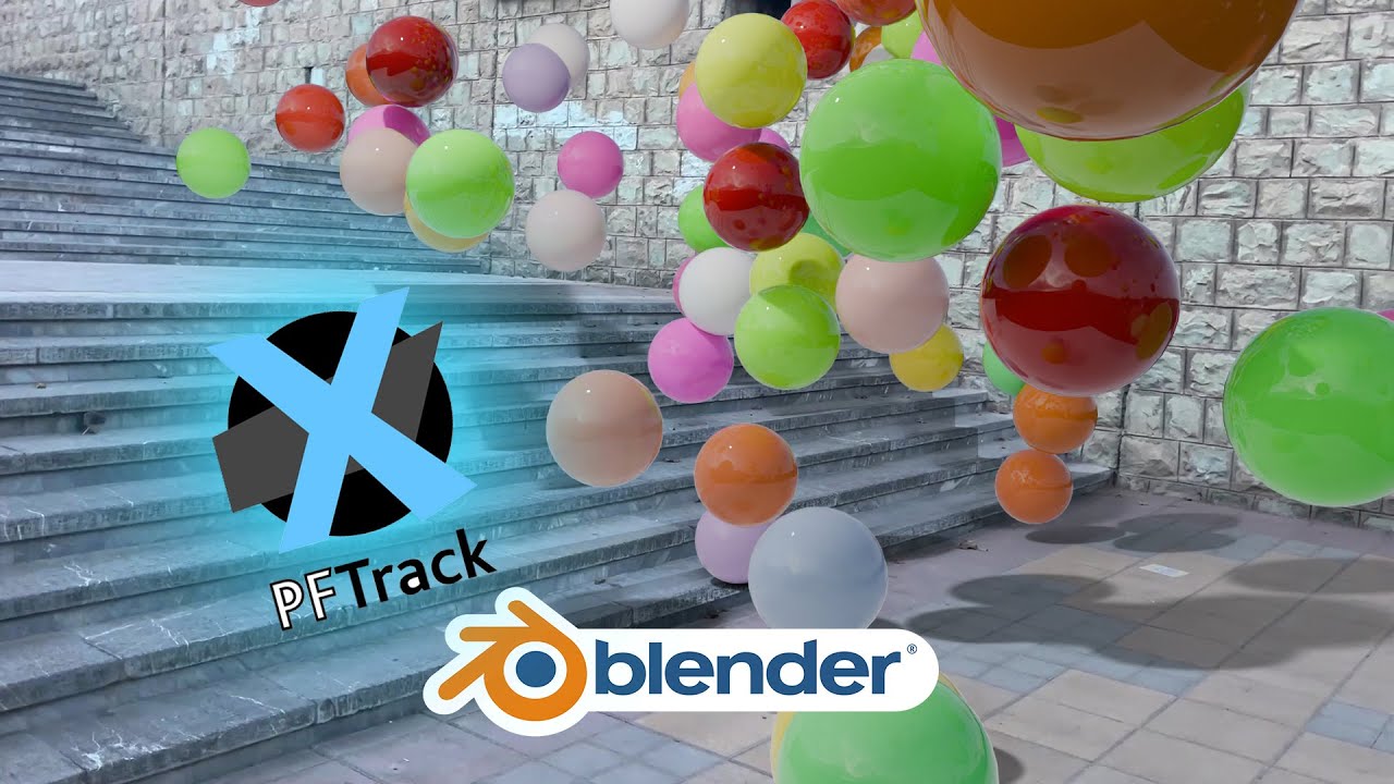 آموزش پی اف ترک و بلندر توپ های رنگی با پارتیکل | PFTrack + Blender ...