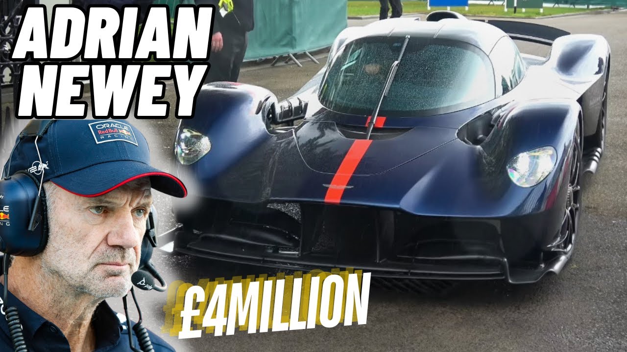 Adrian Newey driving his personal £4Million Aston Martin valkyrie with ...