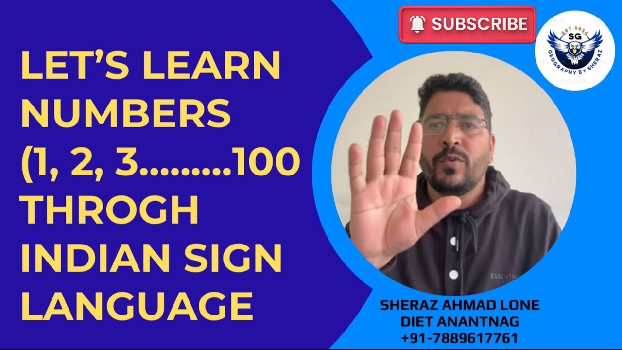 Indian Sign Language| Numbers| - YouTube