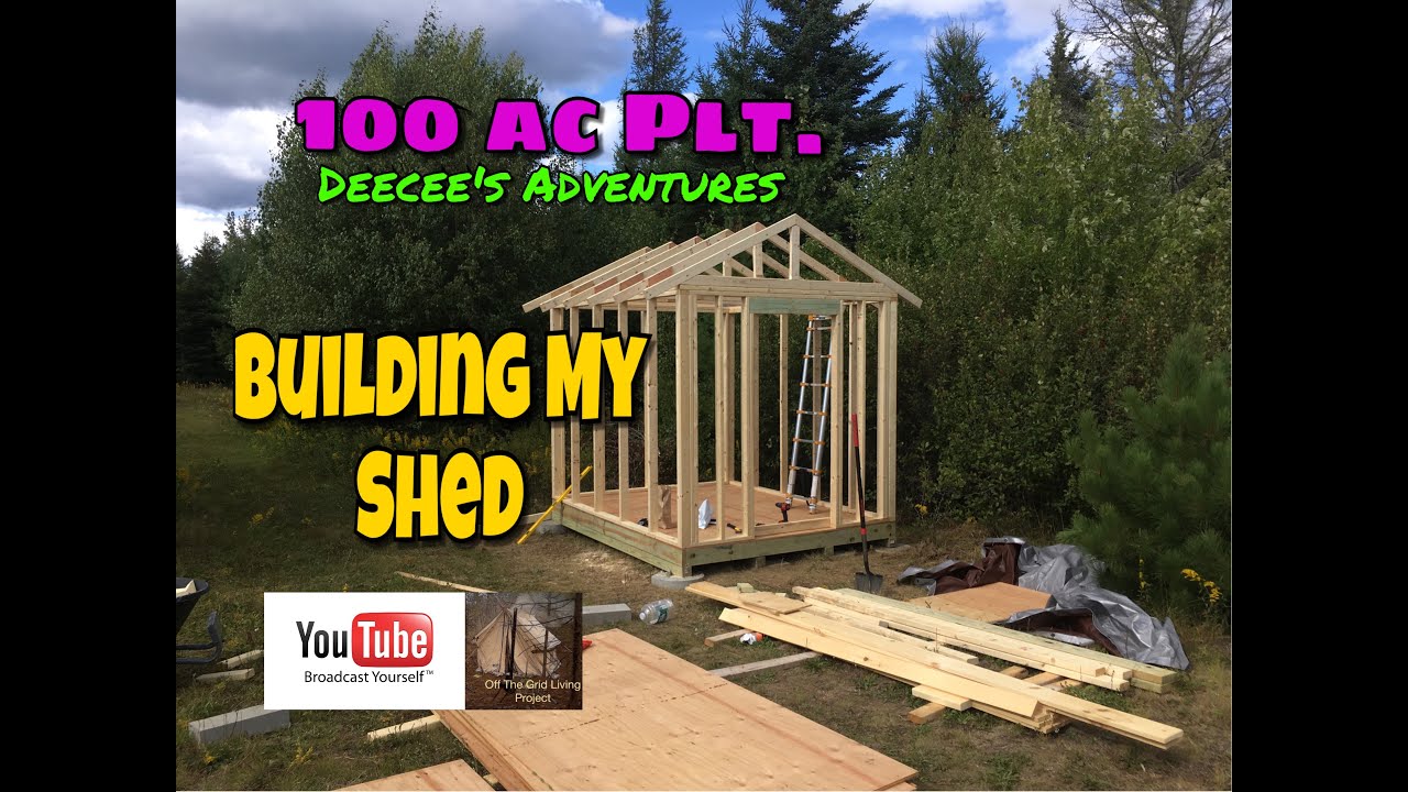 100 ac Plt. Off Grid Living Project S2E6 - Building My Off Grid Shed ...