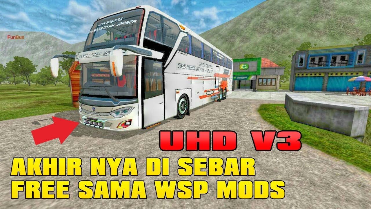 Review JB3+ UHD V3 udah di sahre secara free oleh wsp || Bussid ...