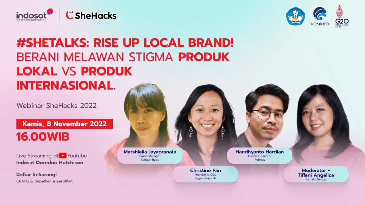 #SheTalks: Rise Up Local Brand! Melawan Stigma Produk Lokal vs Produk Internasional. - YouTube