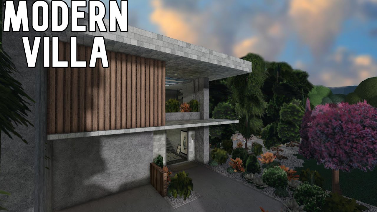 Bloxburg Speedbuild| Modern Villa| Part 1| Roblox - YouTube