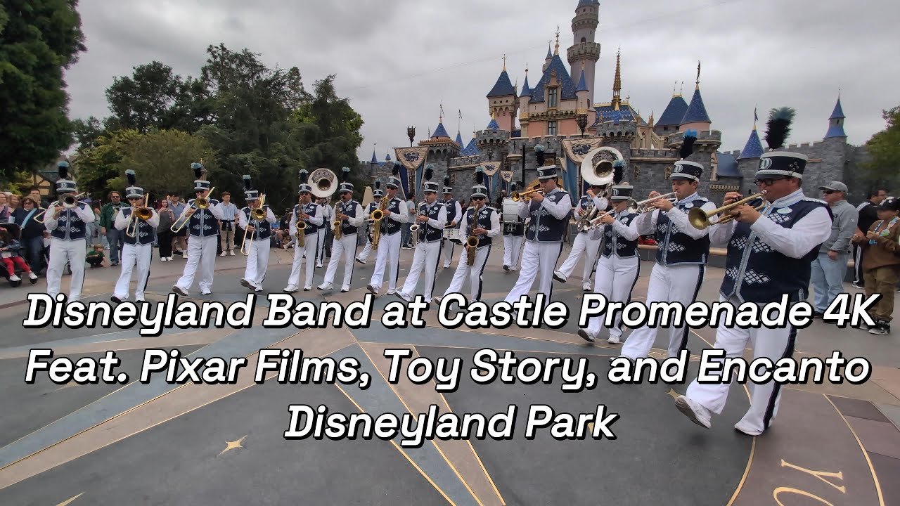 Disneyland Band at Castle Promenade Feat. Pixar Films, Toy Story, and ...