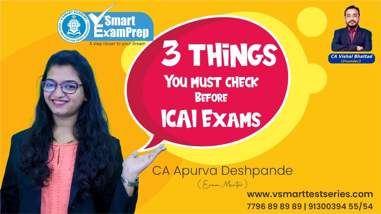These 3 things you must do before ICAI Exams!!! Important Information ...