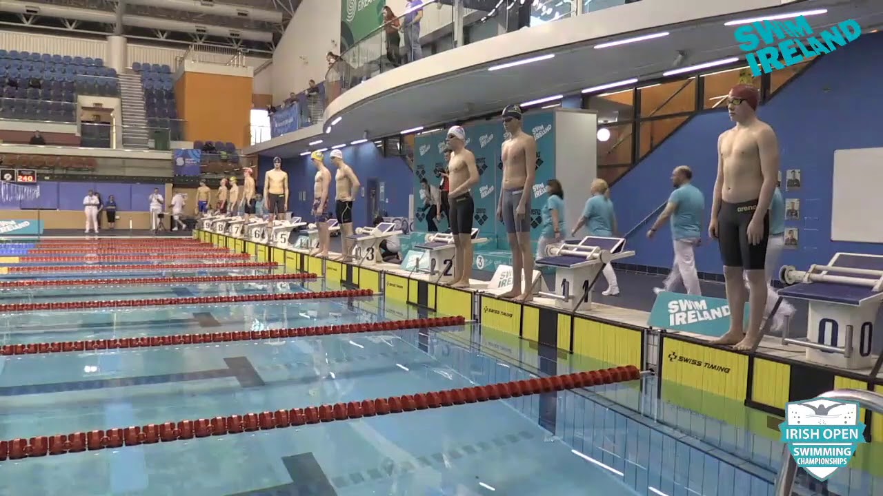 2019 Irish Open Swimming Championships - Men 18&U 50 Back - YouTube
