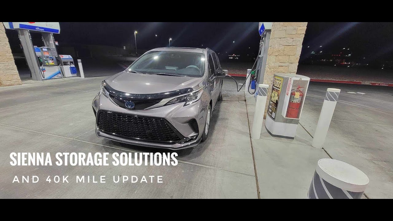 2021 to 2024 4th Gen Toyota Sienna Added Storage Solutions and 40K Mile ...