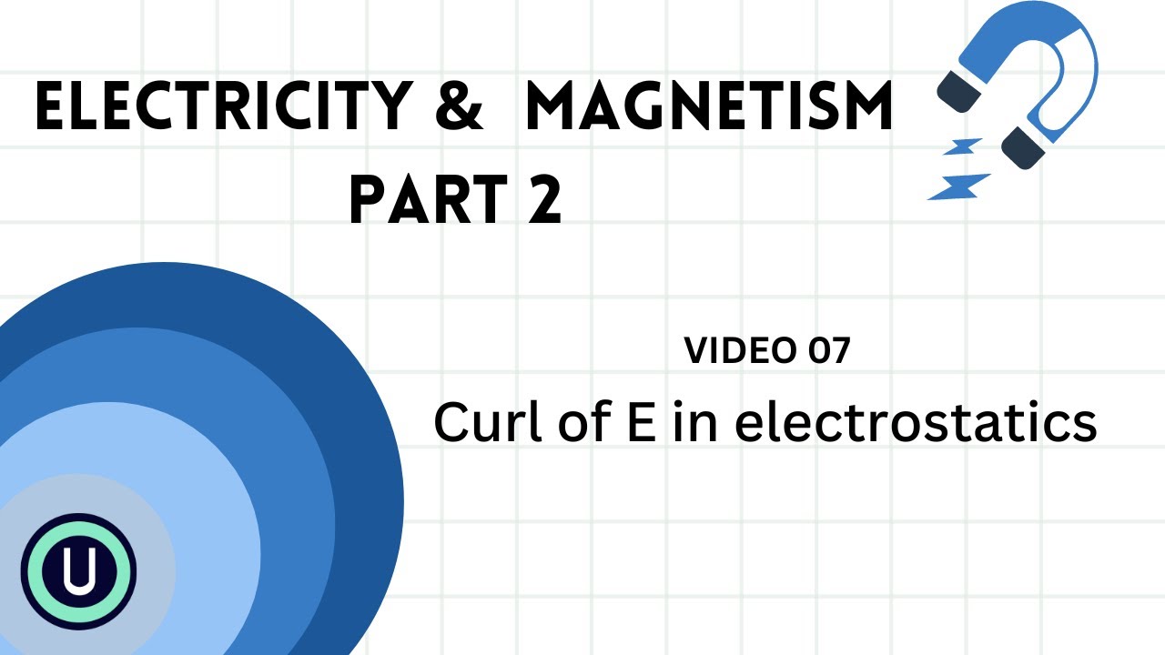 6.Curl of E in electrostatics | Electricity and magnetism (2) - YouTube