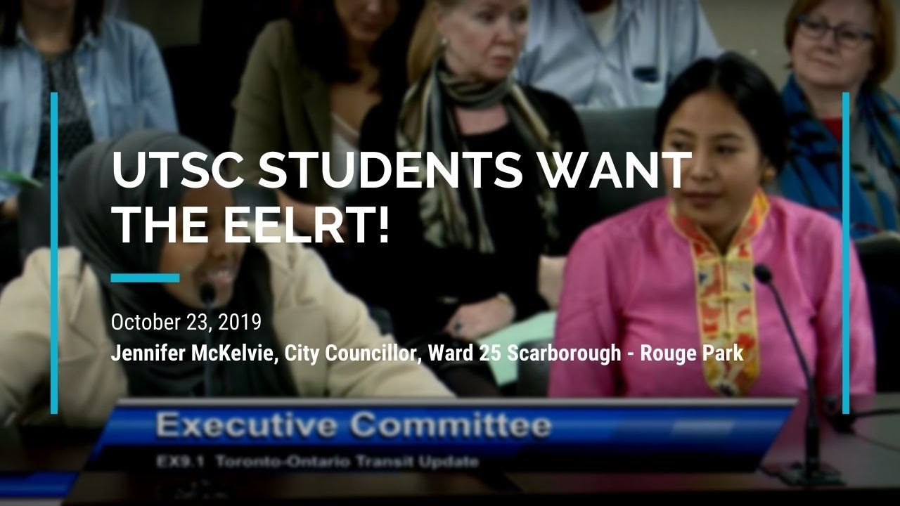 UTSC Students want the EELRT! - YouTube