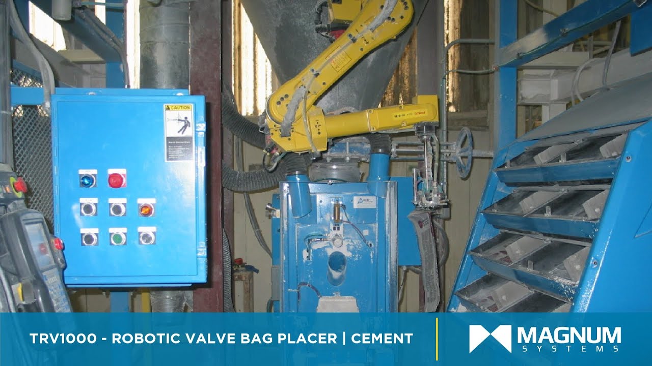TRV1000 Placer and IPV Valve Bag Filler - Cement - YouTube