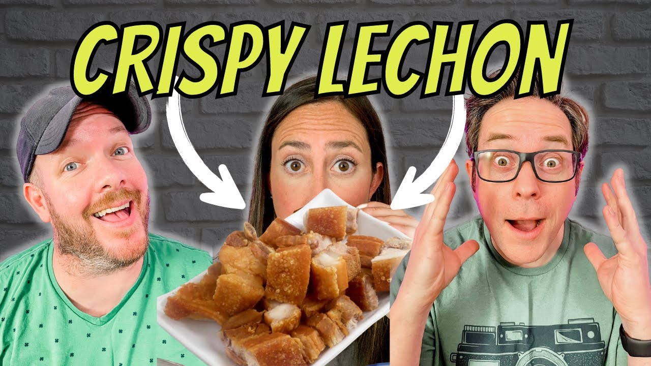Trying CRISPY LECHON for the first time! - YouTube