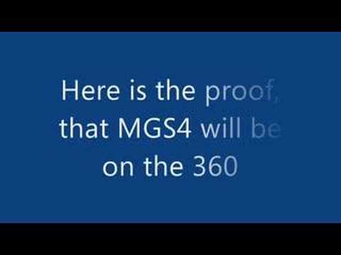 MGS4 on 360 Confirmed! - YouTube