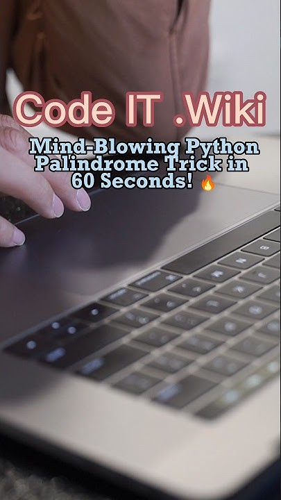 Python Palindrome Perfection in 60 Sec! 🌟 #python #shorts #programming #backend #webdevelopment ...