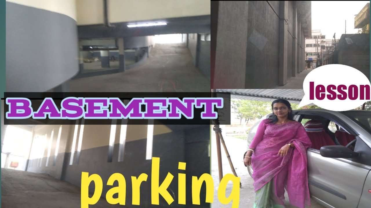 Basement parking lesson// how to park car in basement - YouTube