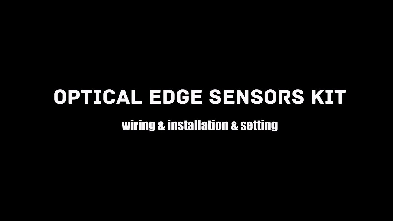 Optical edge sensors kit - YouTube