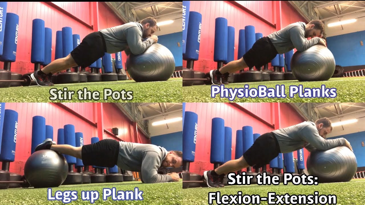 Physioball Core Exercises - YouTube