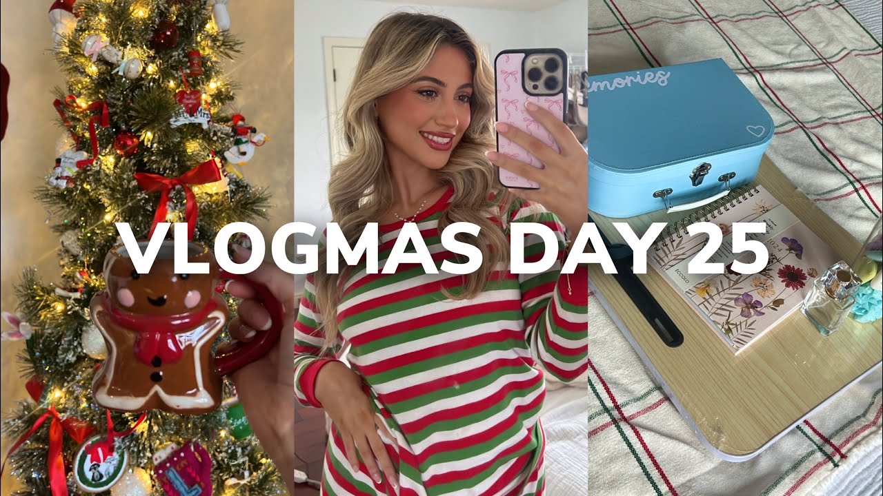 VLOGMAS DAY 25: gift exchange & grwm for christmas dinner + q&a!! - YouTube