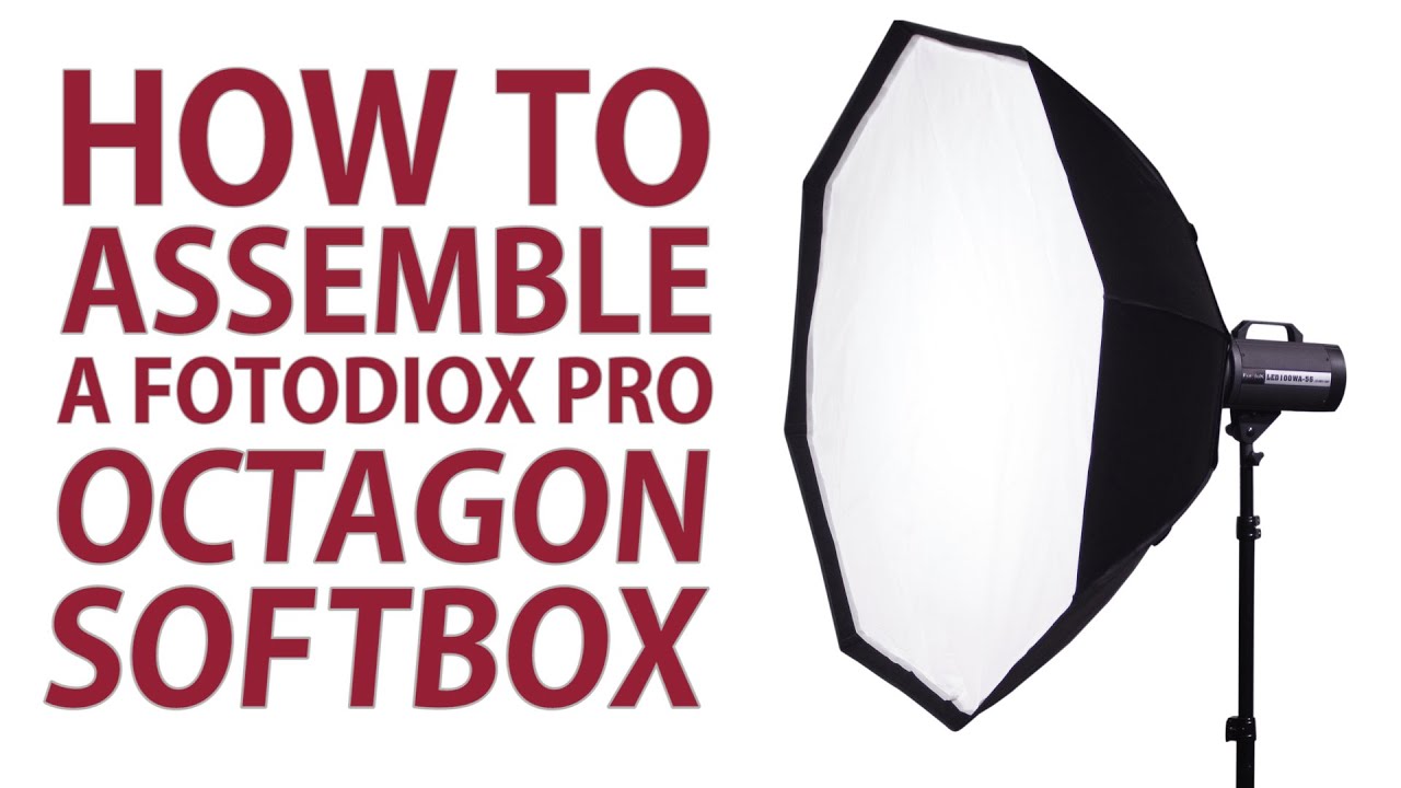 How To Assemble a Fotodiox Octagon Softbox - YouTube