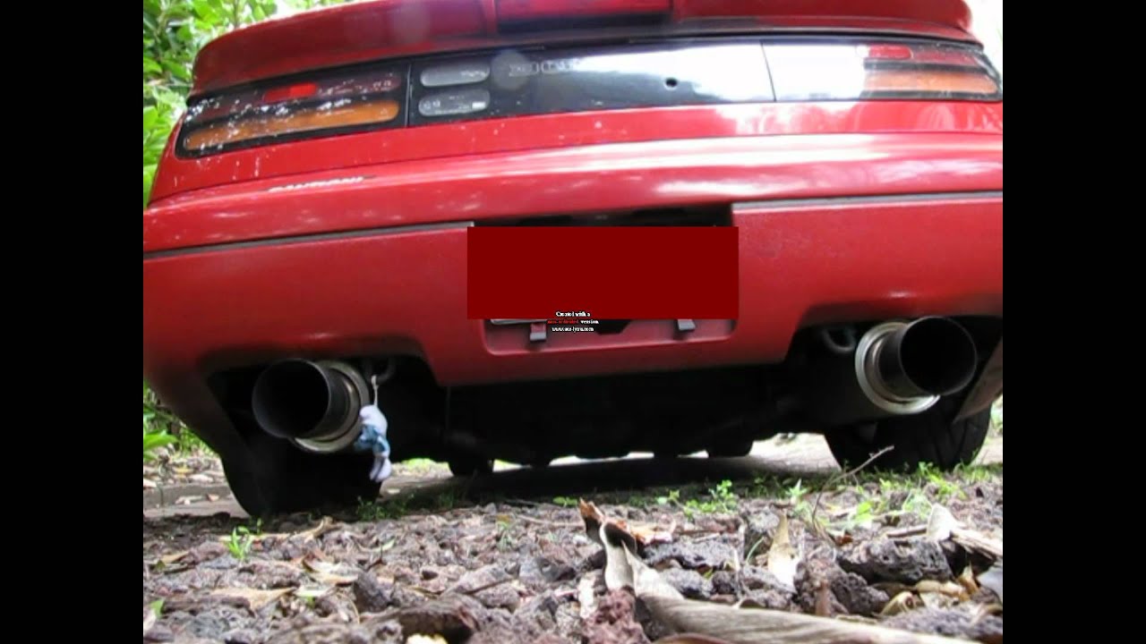 1990 Z32 300ZX TT Custom Exhaust Sound - YouTube