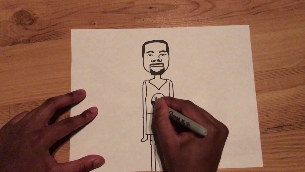 Speed Drawing Kevin Durant Stick Figure - YouTube