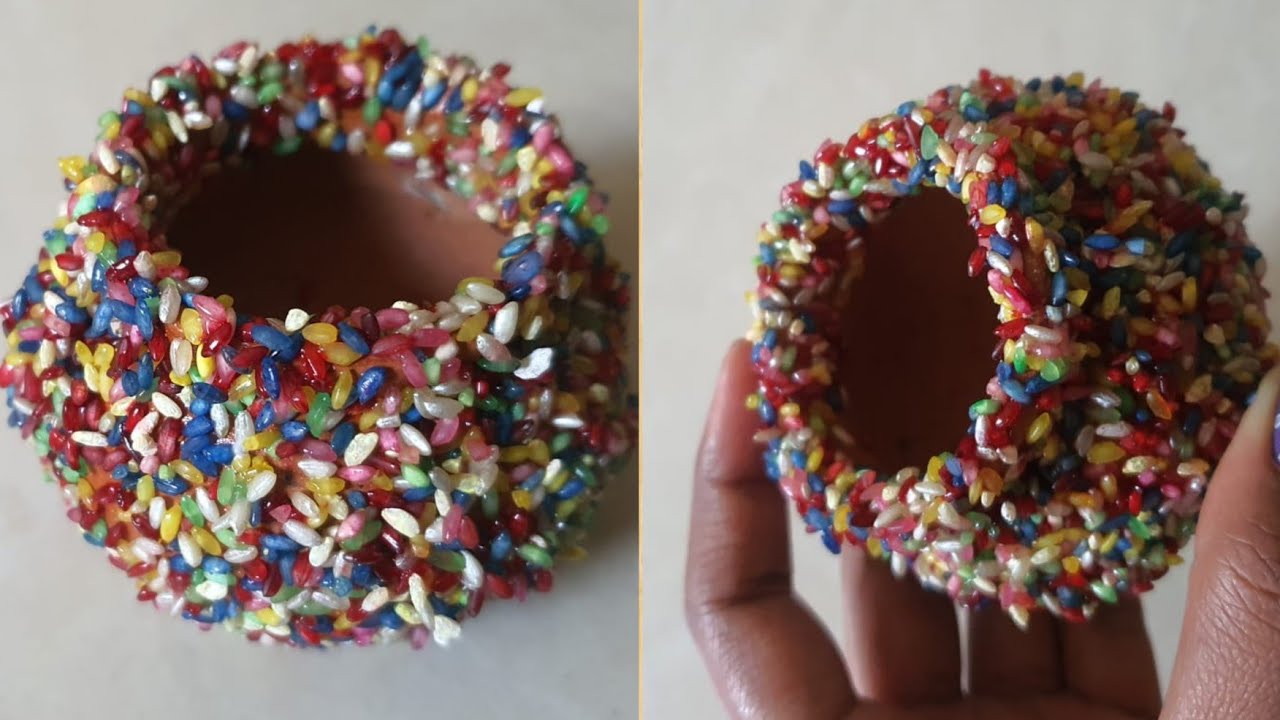 Pot Decoration #Rice Craft - YouTube