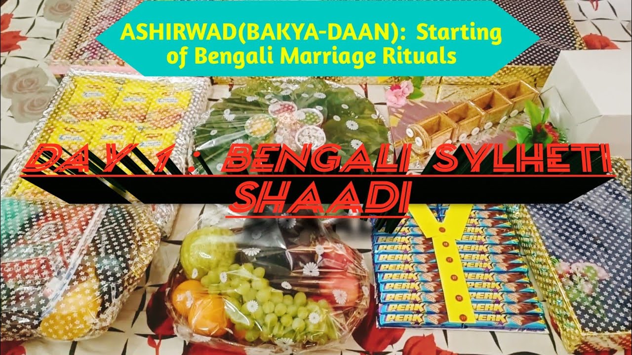 Bengali Shadi Rituals Day-1 । वाक्य-दान/आशीर्वाद । First Step of Ritual ...