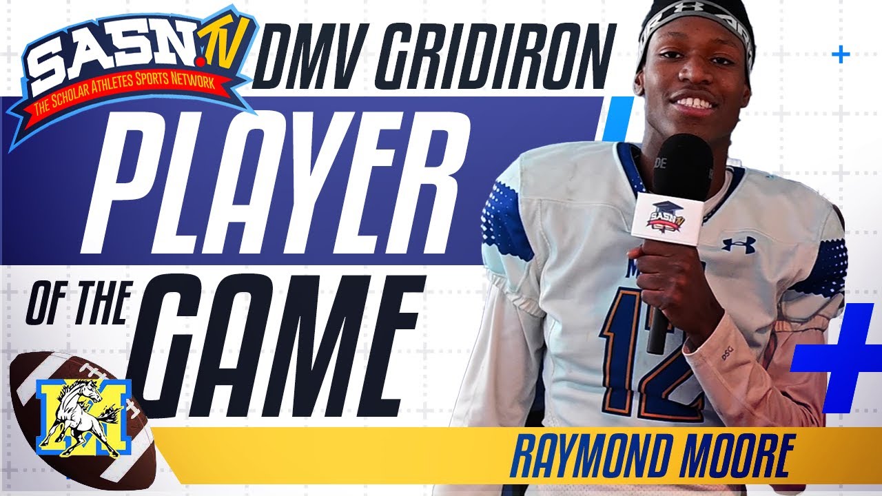 DMV Gridiron Interviews State Champion Quarterback Raymond Moore - YouTube