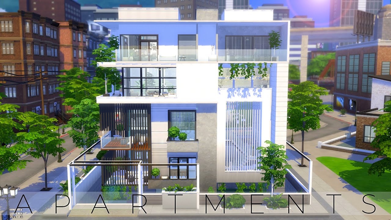 The Sims 4 Speed Build | LUXURIOUS DESIGN APARTMENTS | NOCC - YouTube