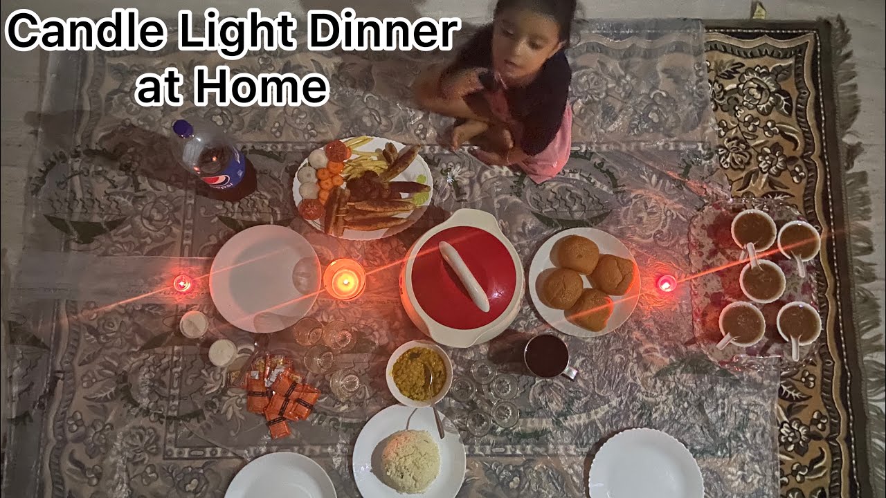Simple Candle Light Dinner Preparation at Home || Romantic Dinner - YouTube