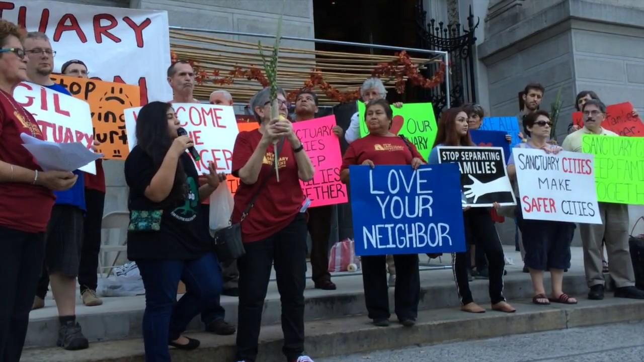 New Sanctuary Movement 10/21/2016 Sukkot Action - YouTube