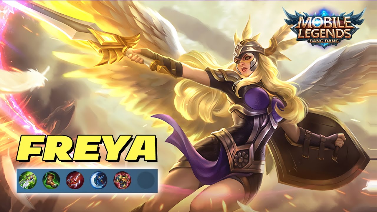 MOBILE LEGENDS HERO FREYA, | BUILD FREYA 2023 | FREYA EMBLEM ASSASSIN ...
