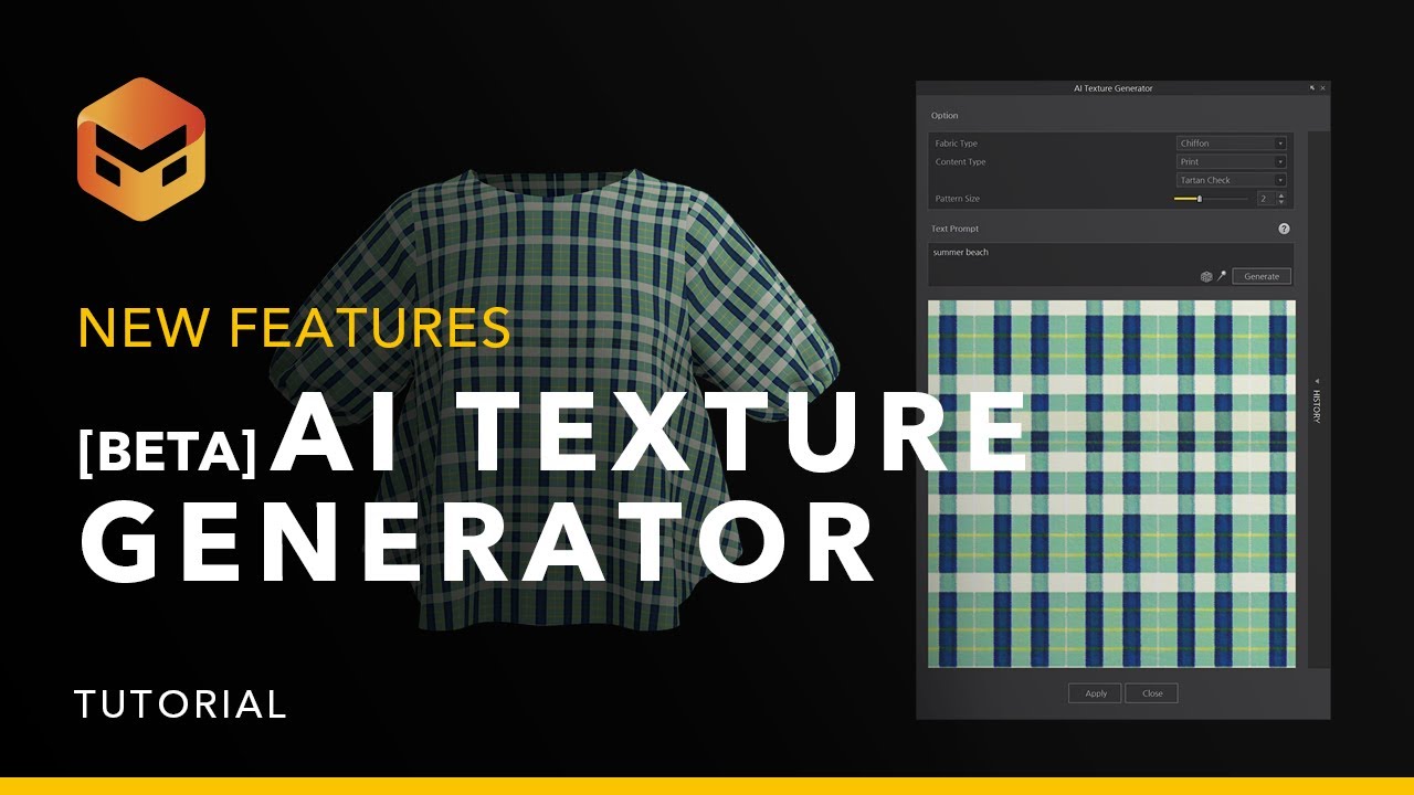 Marvelous Designer 2024.1: [beta] Ai Texture Generator - YouTube