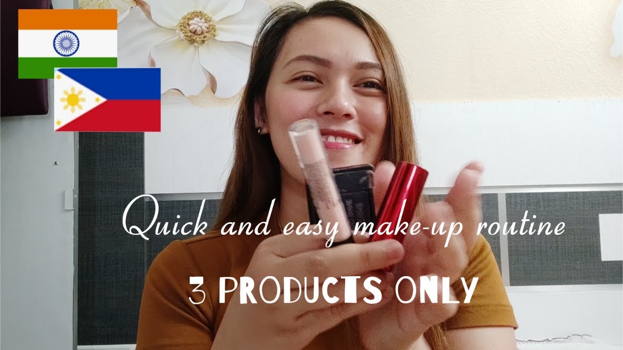 Easy and quick daily make-up routine /Filipina in india make easy make ...