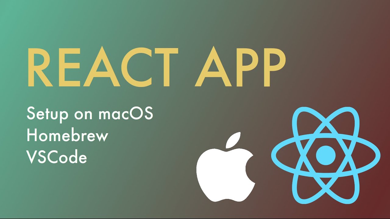 How to setup a React App on a new mac device | 4K - YouTube