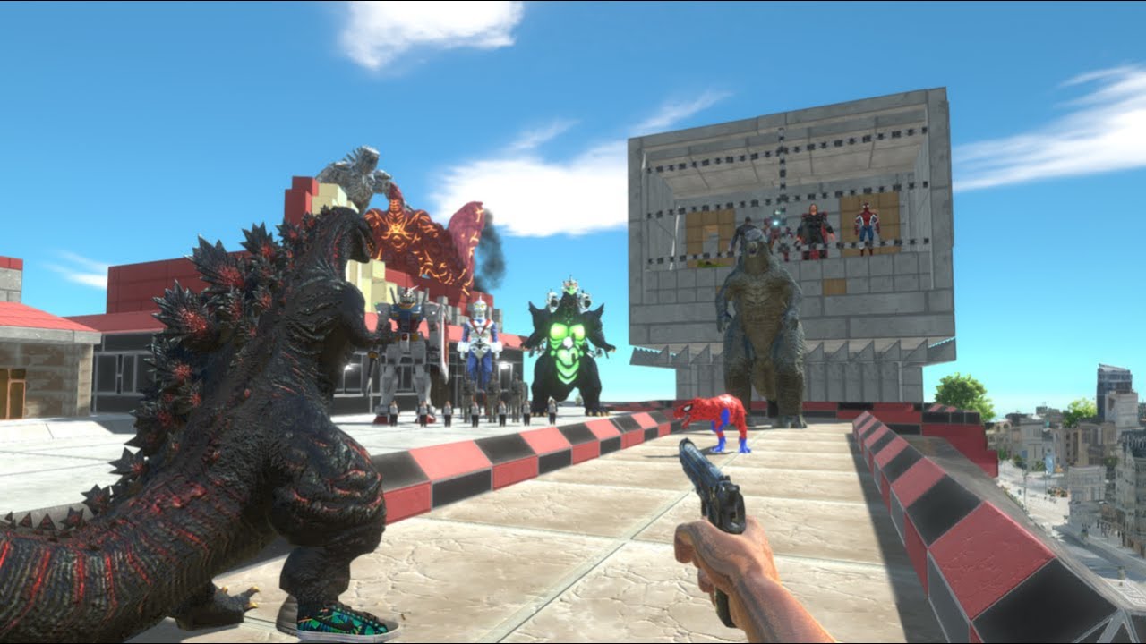 FPS Avatar + Shin Godzilla Rescue Marvel from Godzilla 2014 - Animal ...